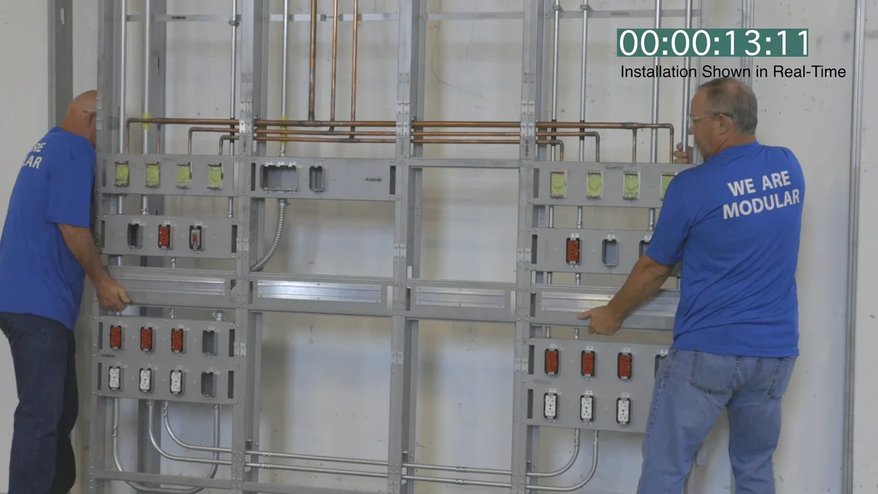 Modular Services Company - Single-Piece Rough-In Assembly on Vimeo