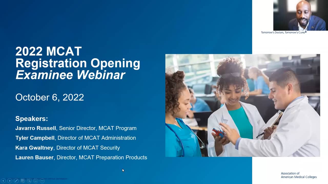 2023 MCAT Testing Year Update for Examinees on Vimeo