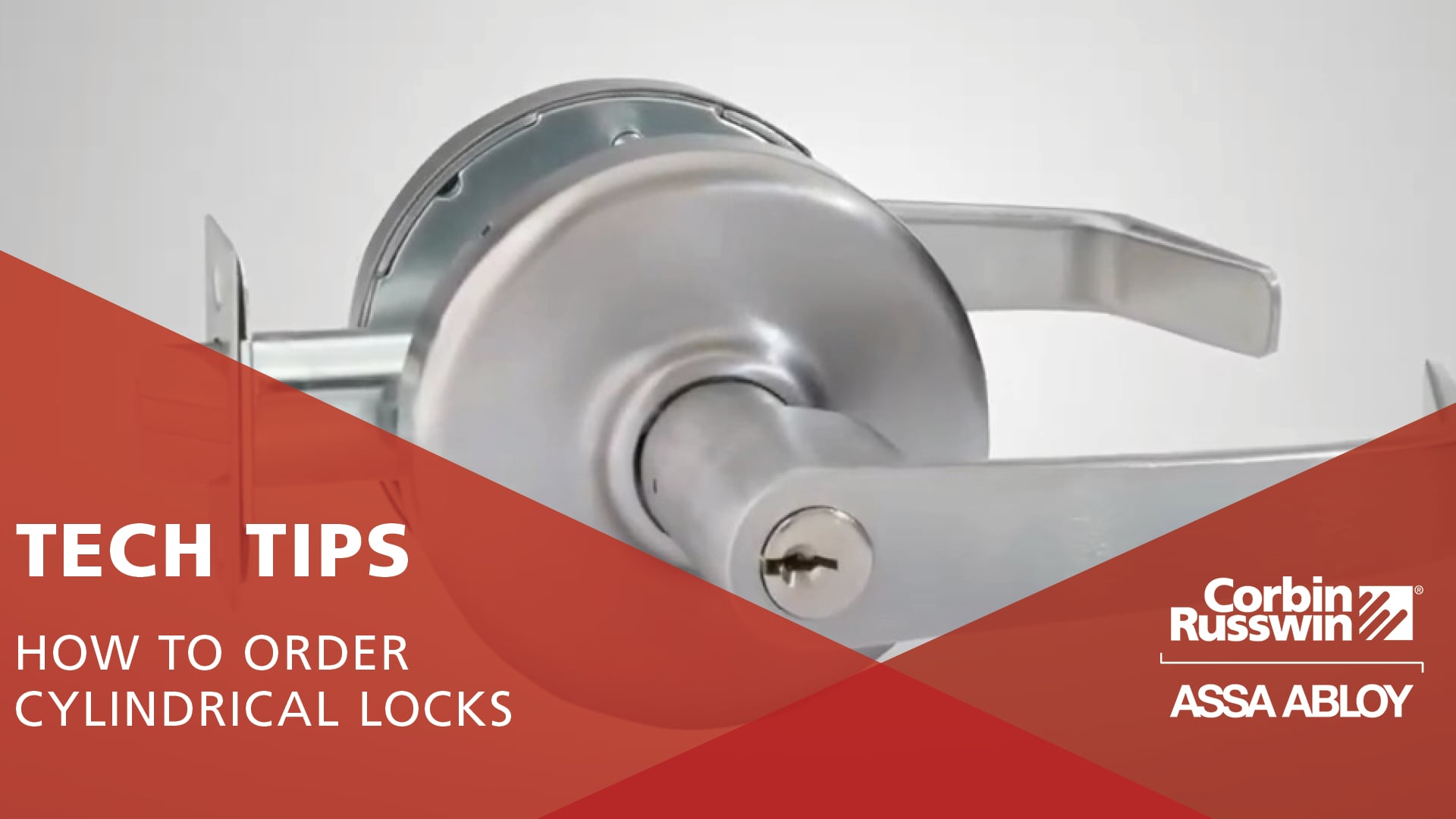 How to Order Corbin Russwin Cylindrical Locks on Vimeo