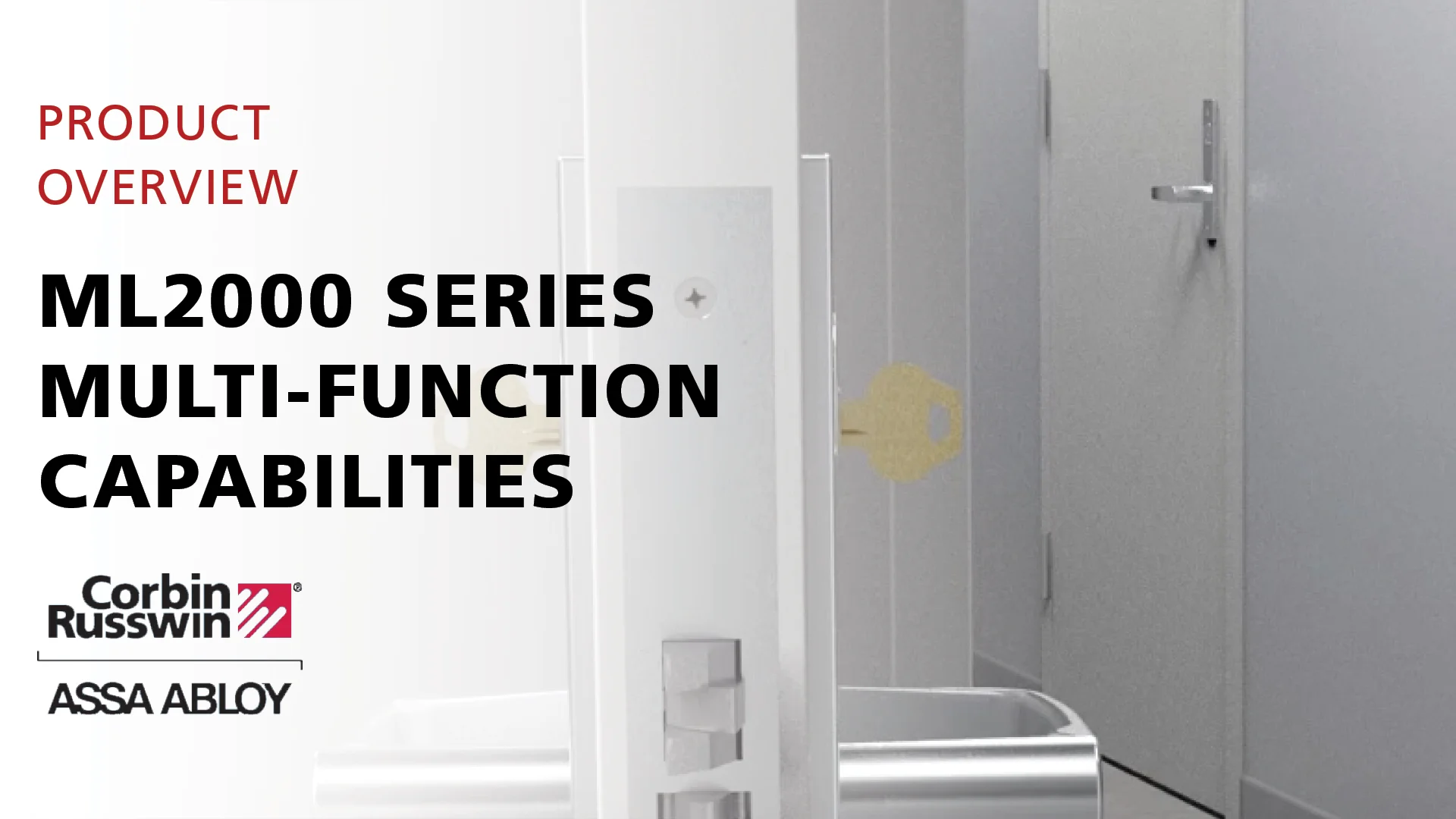 Corbin Russwin ML2000 Series Multi-Function Capabilities Animation on Vimeo