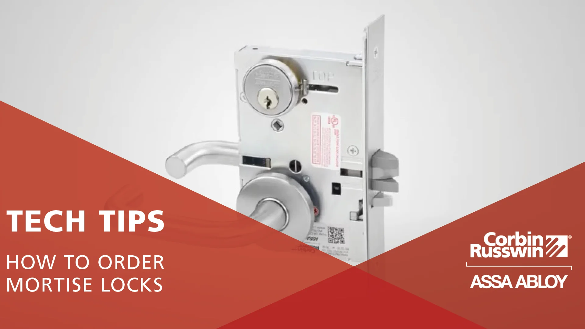 How to Order Corbin Russwin Mortise Locks on Vimeo