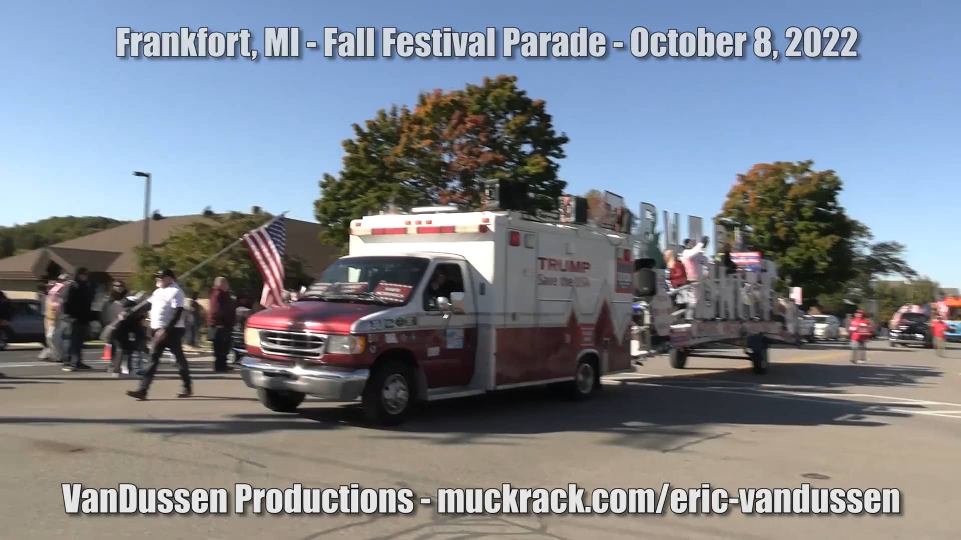 Trump Unity Bridge at Frankfort Fall Fest and in Benzonia, MI at Benzie ...