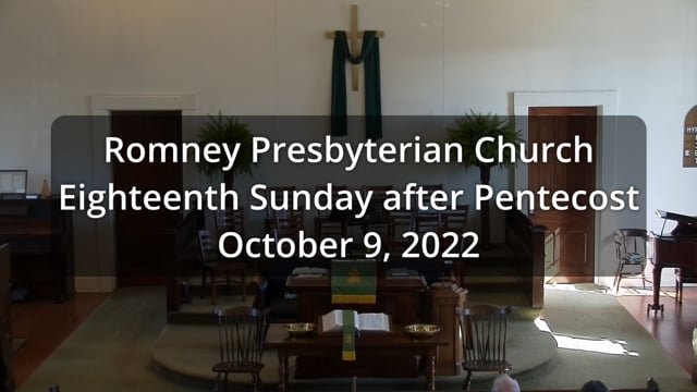 Romney Presbyterian Church – Come in to be Filled, Go out to Serve!