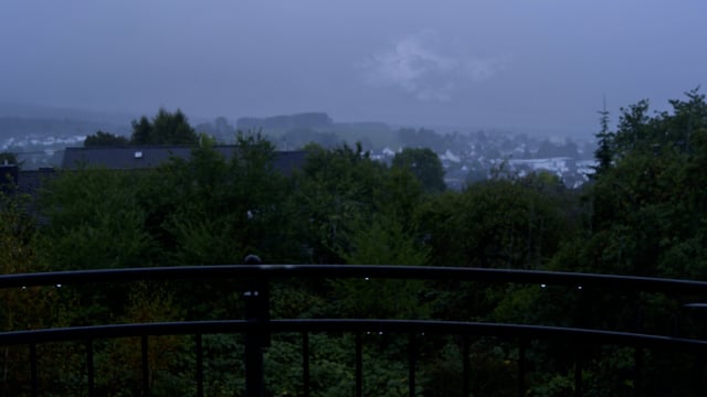 Rain, Balcony, Railing. Free Stock Video - Pixabay