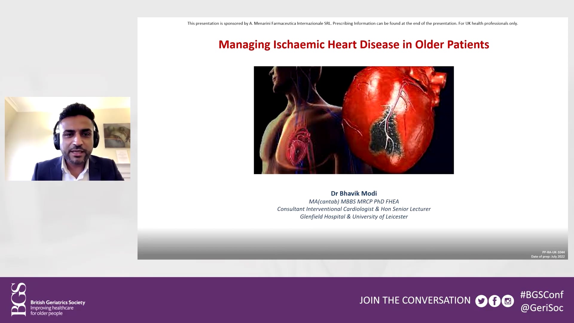 Managing Ischaemic Heart Disease In Older Patients - Dr Bhavik Modi on ...