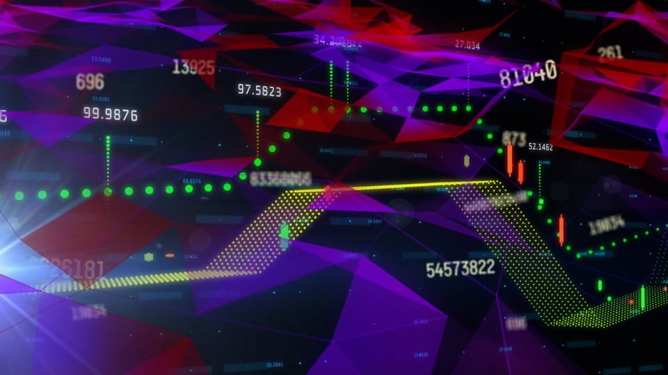 Animation of data processing and spots with scope scanning over virus cells Video from Pikwizard