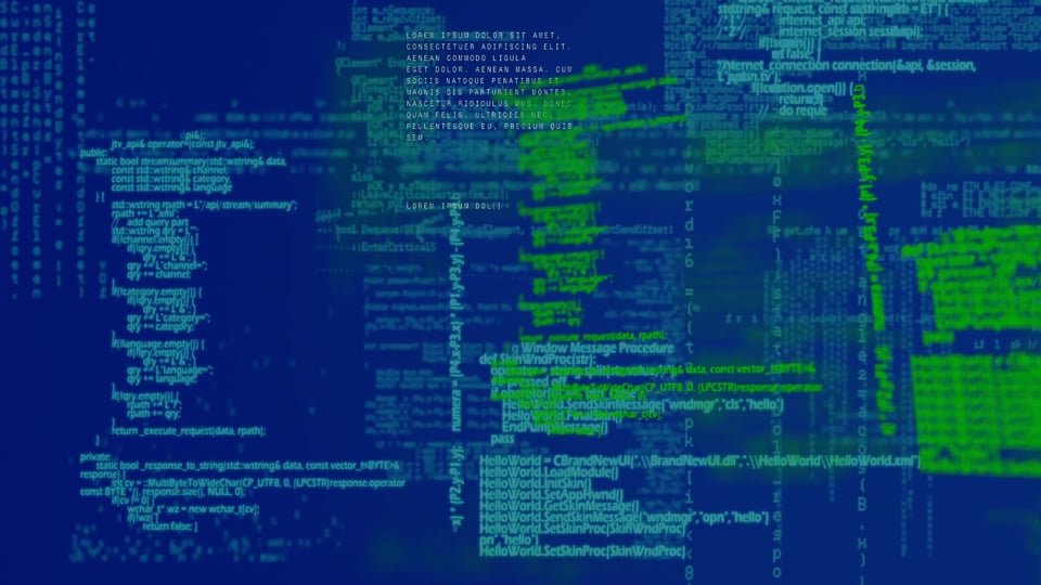 Animation of data processing and interference over interference Video ...