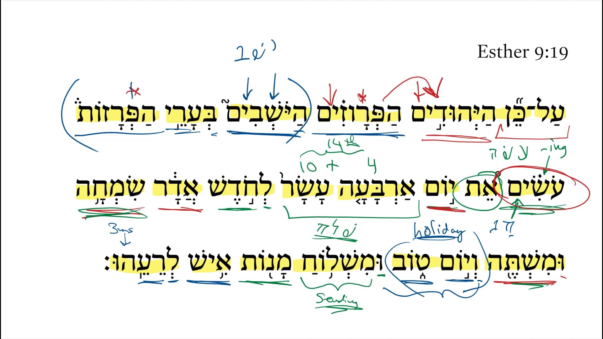 Esther 9:19 on Vimeo