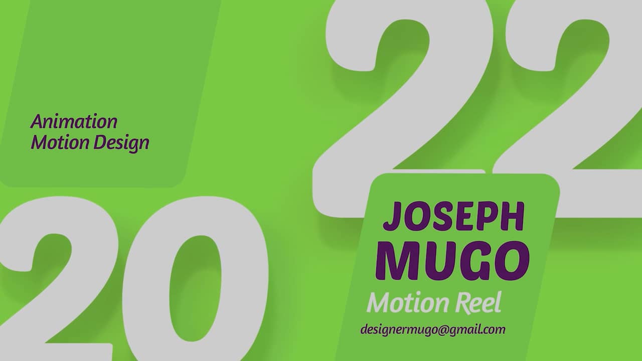 Joseph Mugo_2022 Motion Reel on Vimeo