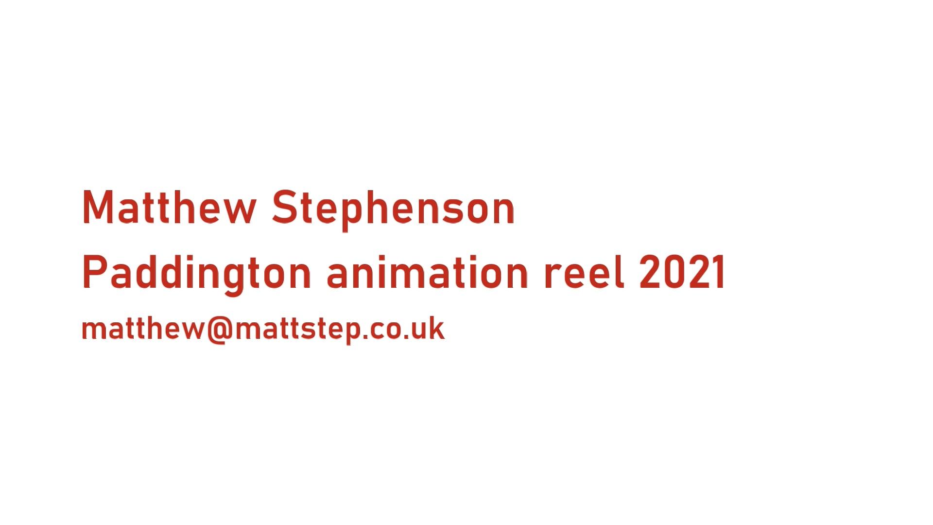 Paddington Animation Reel on Vimeo