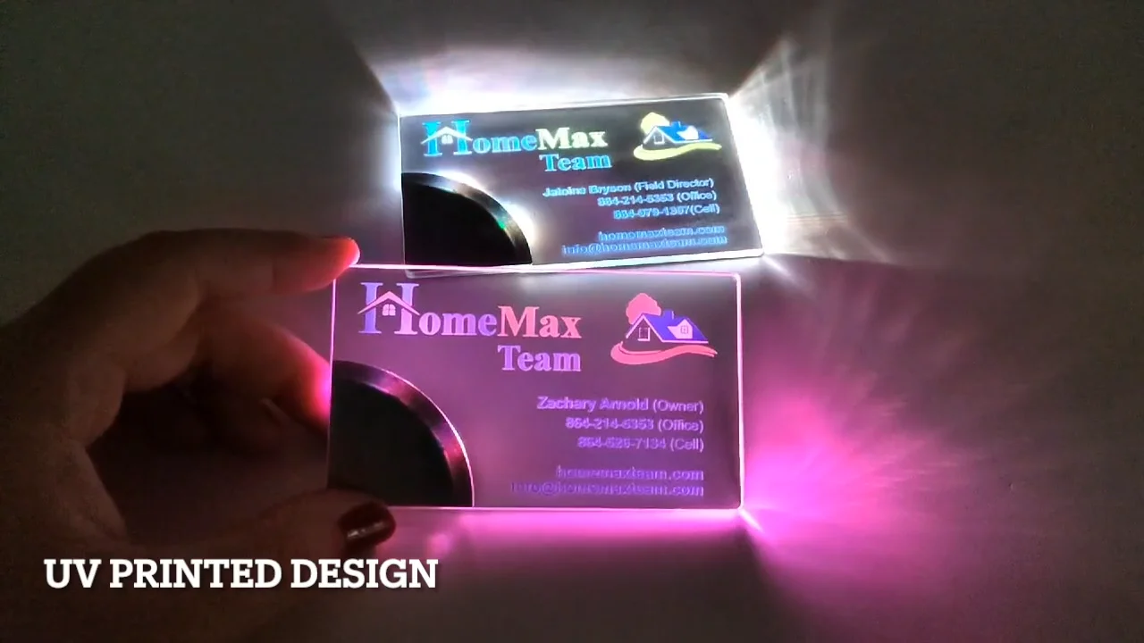 Custom LED Business Cards on Vimeo