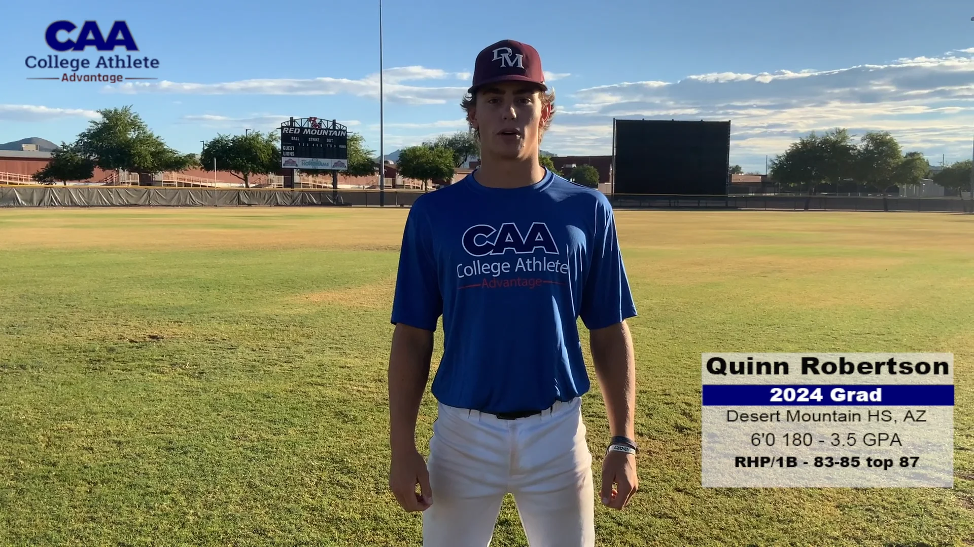 Quinn Robertson - 2024 Grad - Pitcher