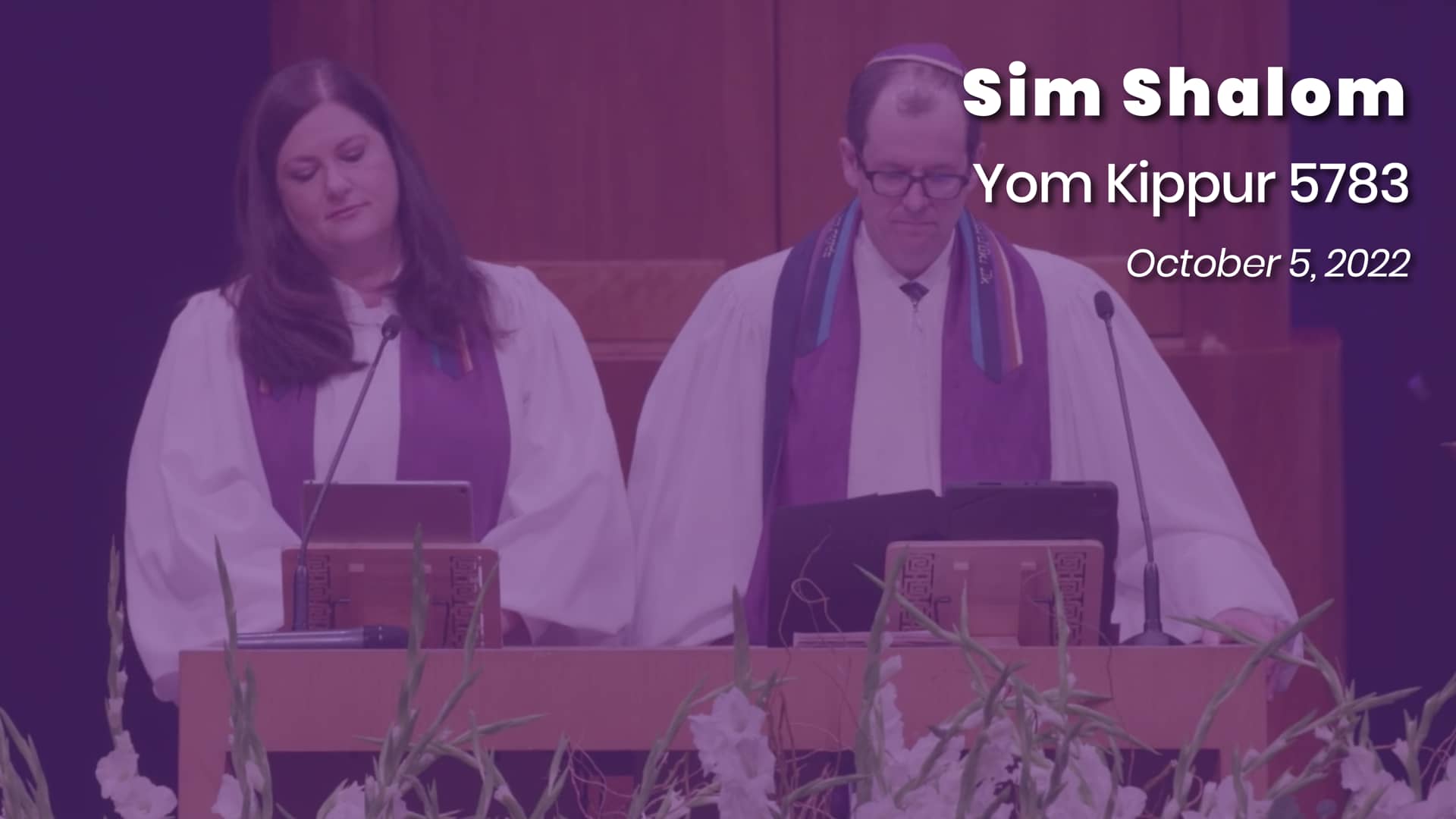 Sim Shalom - Cantor Randall Schloss & Rabbi Jaclyn Cohen on Vimeo