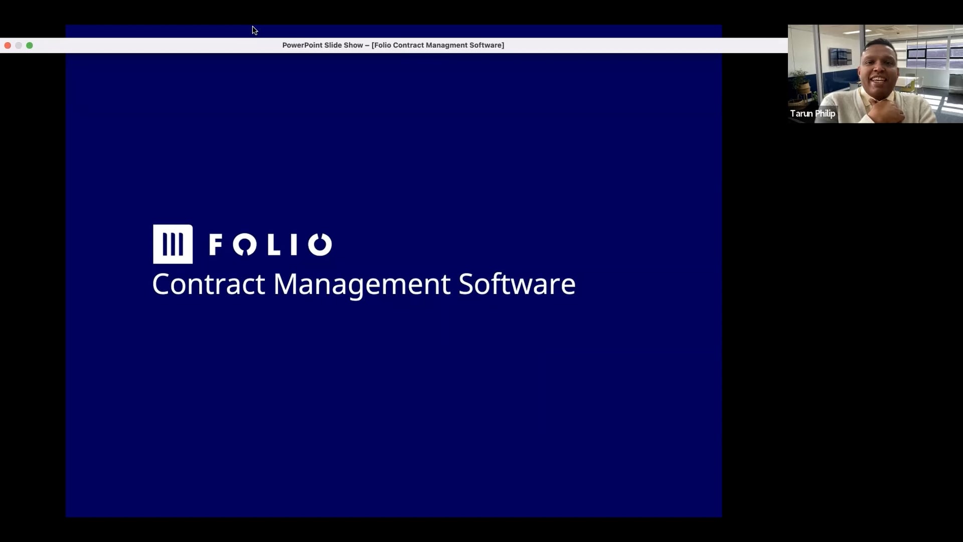 Folio Contract Management Software Webinar