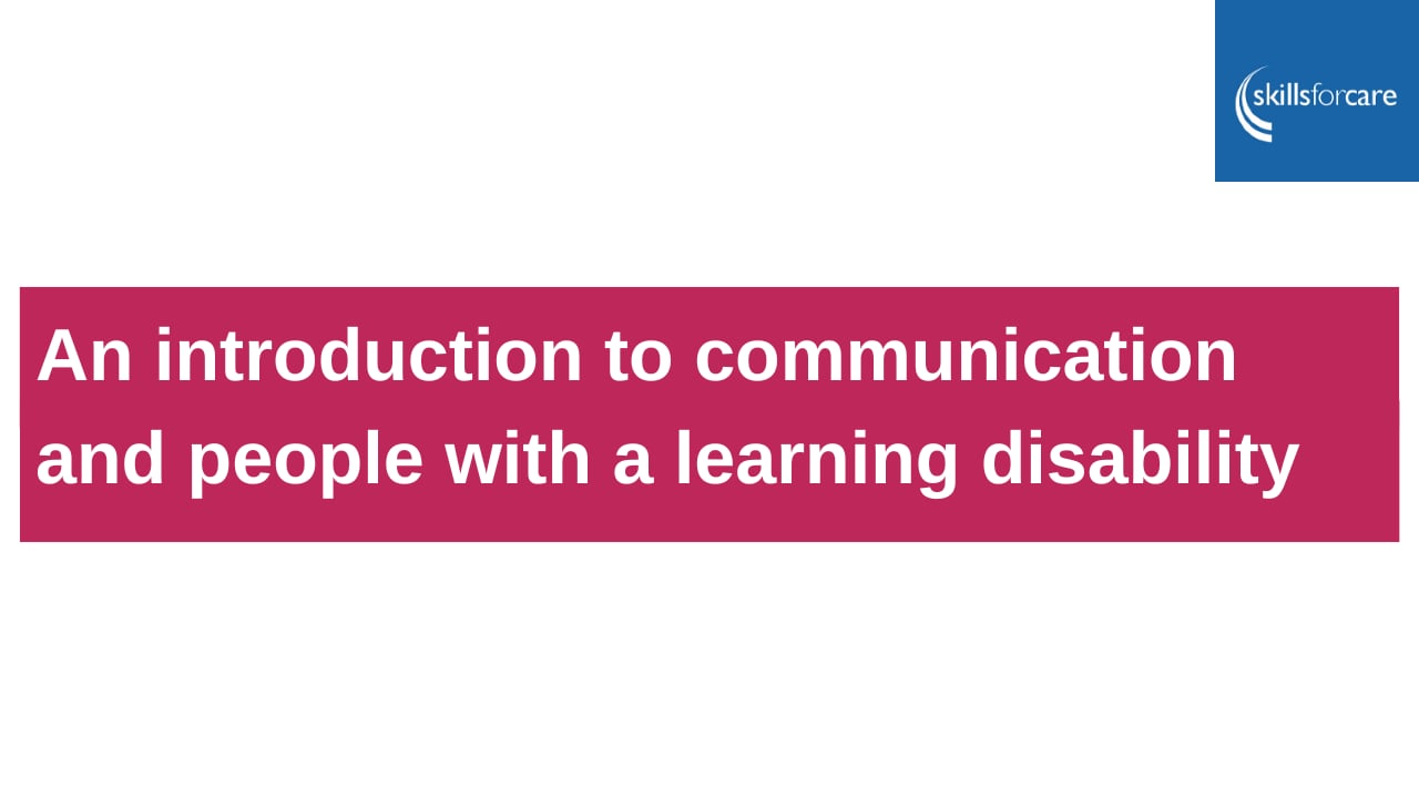 Learning disability_Communication on Vimeo