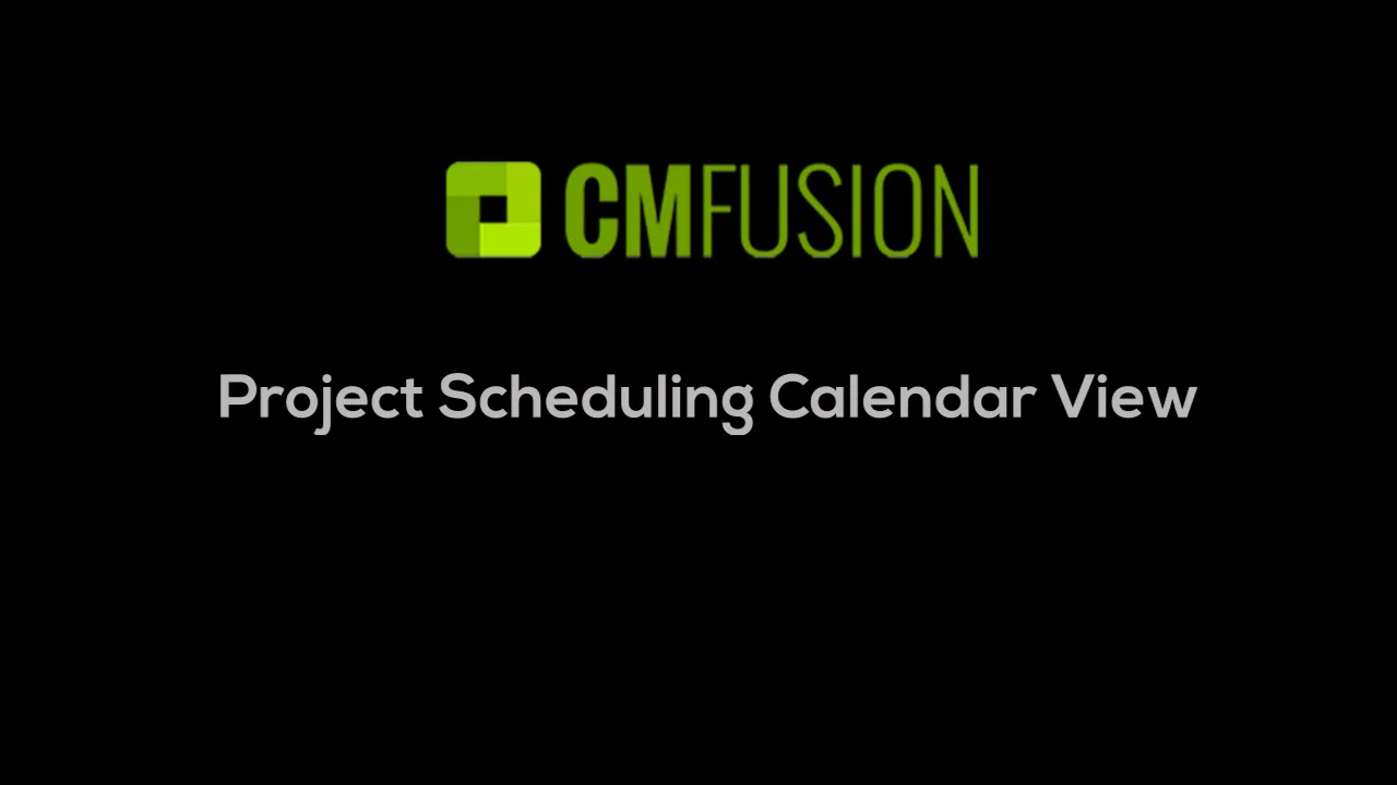 Project Scheduling: Calendar View on Vimeo