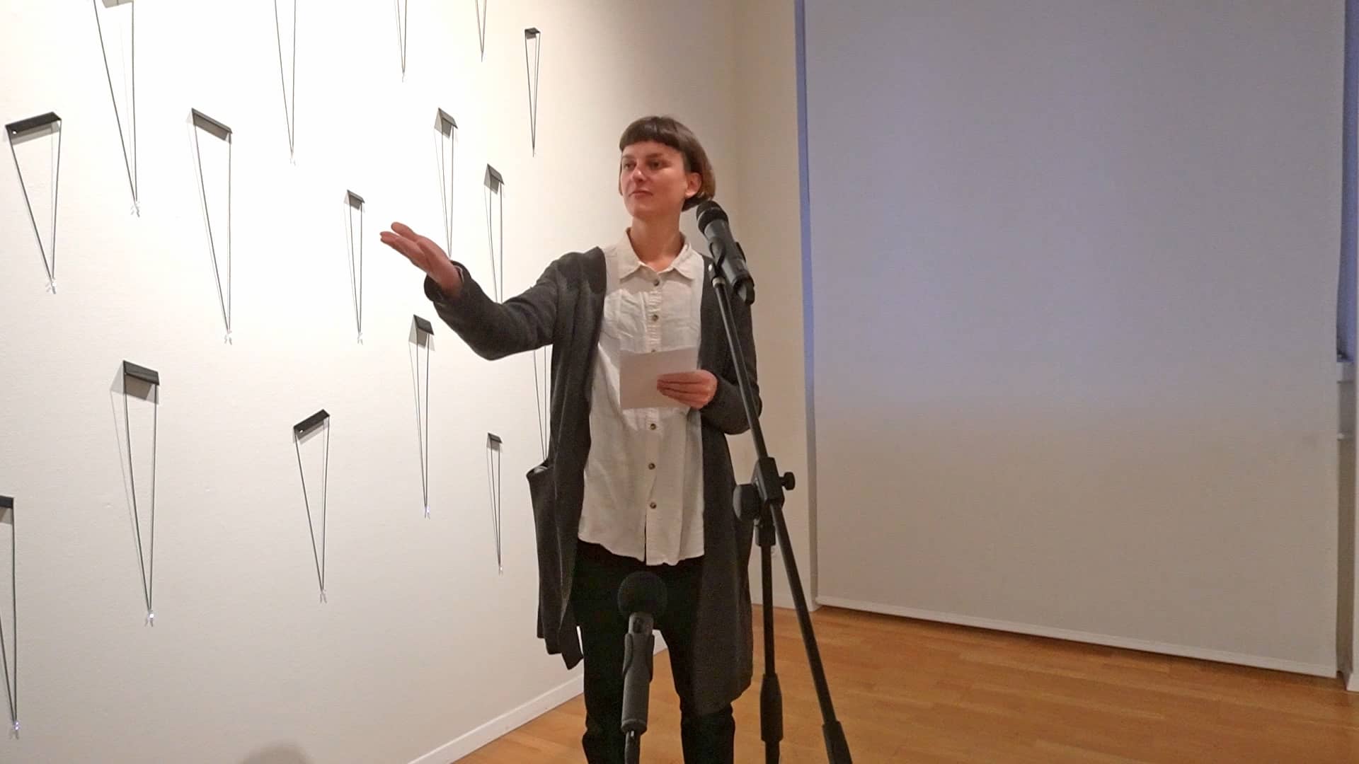 Rede von Hannah Mevis über die Ausstellung "Chromatic Scale" von Maria ...