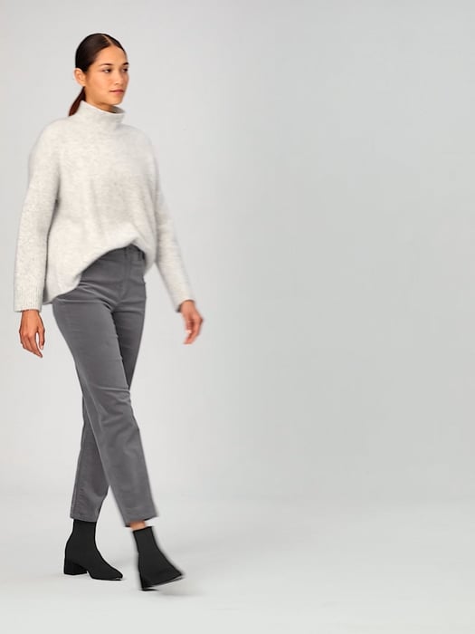 Organic Cotton Stretch Velveteen Pant | EILEEN FISHER Organic Cotton Stretch Velveteen Pant | EILEEN FISHER