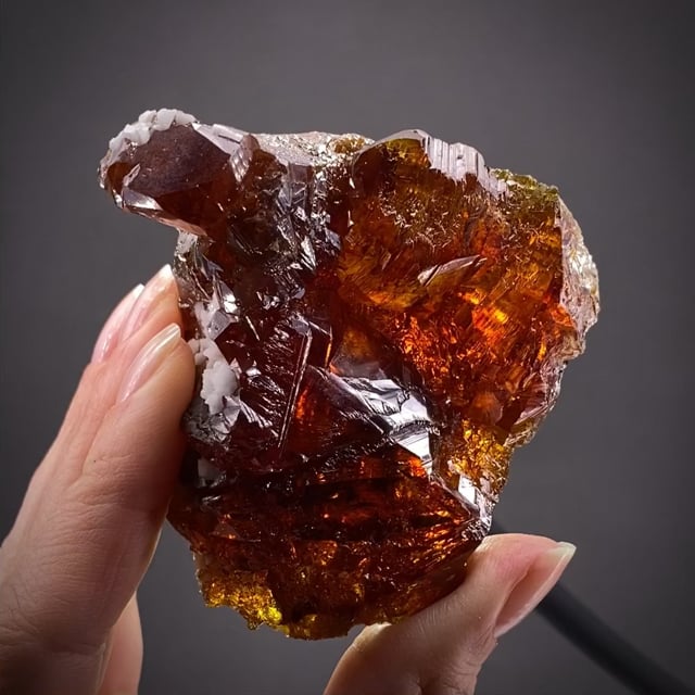 Sphalerite with Dolomite - V22-1337 - La Manforas Mine - Spain Mineral ...