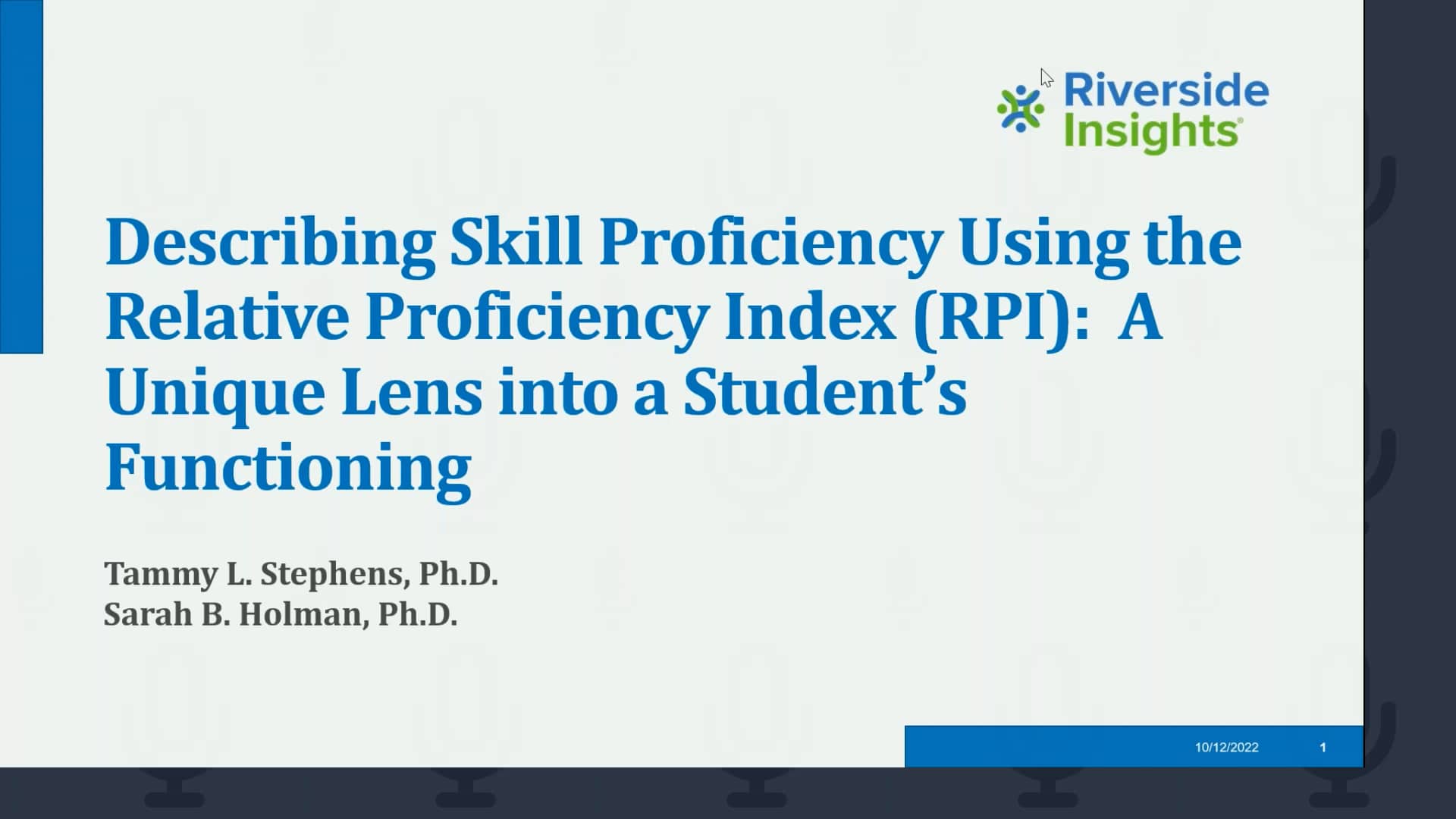 Describing Skill Proficiency Using the Relative Proficiency Index (RPI ...