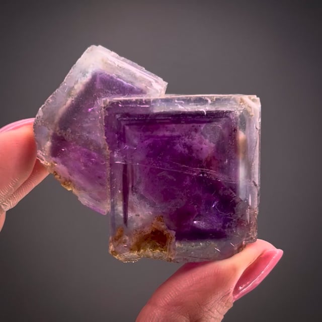 Fluorite - V22-1447 - Shangbao Mine - China Mineral Specimen