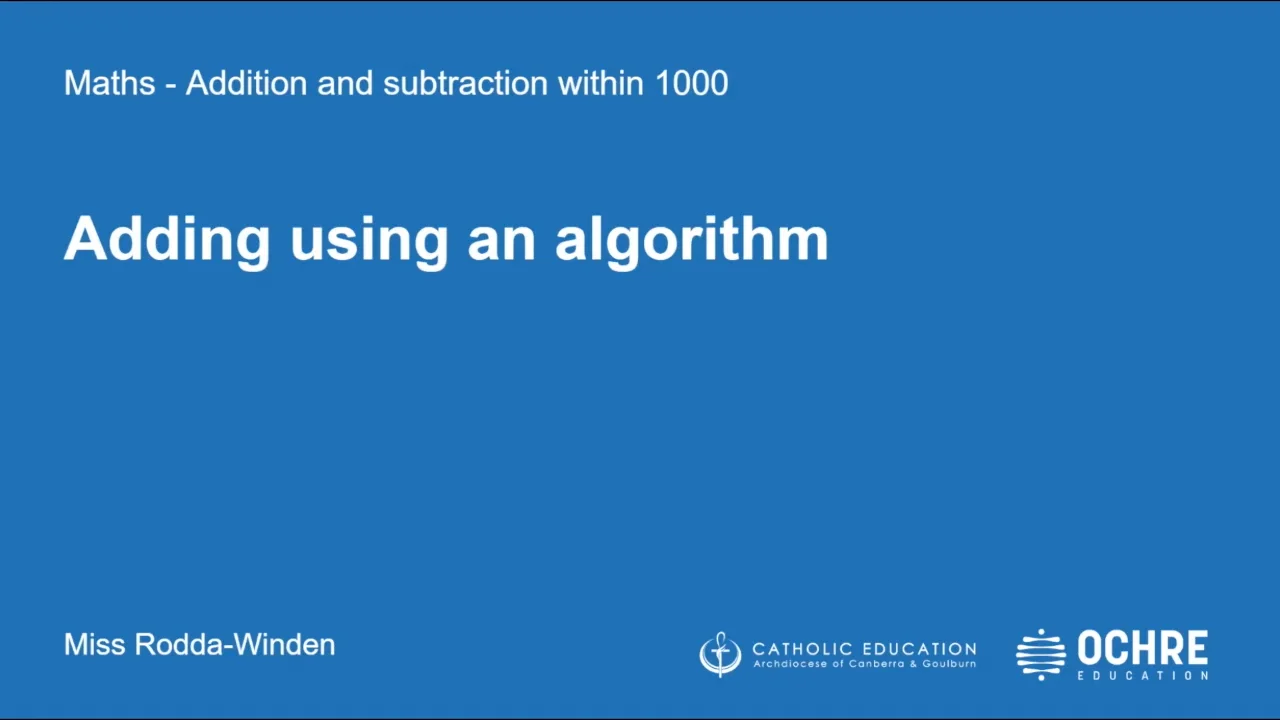 MATy2u1L5 - Adding using an algorithm.mp4