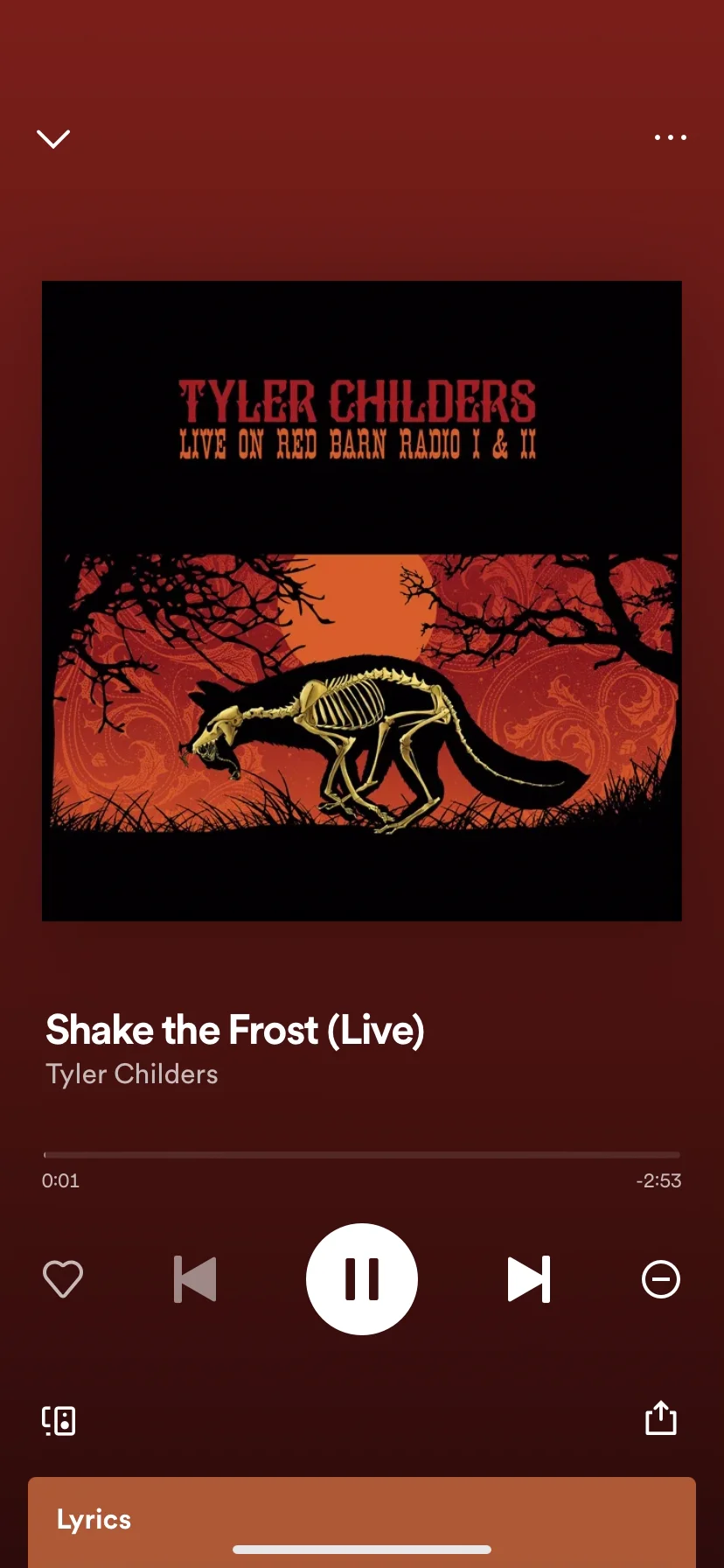 shake the frost (live) - tyler childers