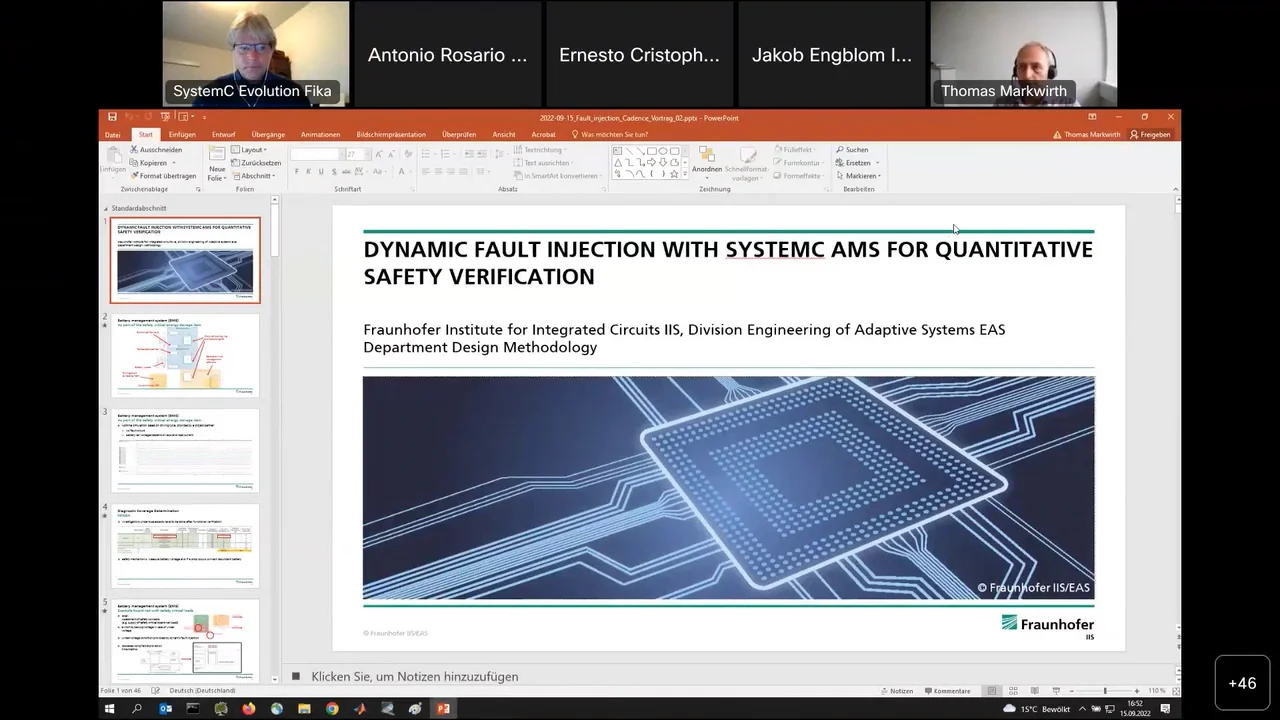 Dynamic Fault Injection with SystemC AMS for Quantitative Safety Verification on Vimeo