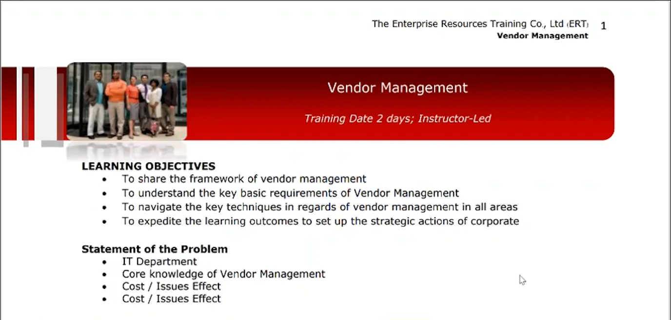 Vendor Management Outline explain.mp4 on Vimeo
