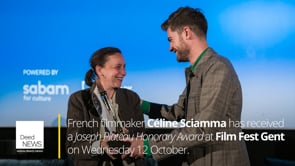 Céline Sciamma receives Joseph Plateau Honorary Award, presented by ...