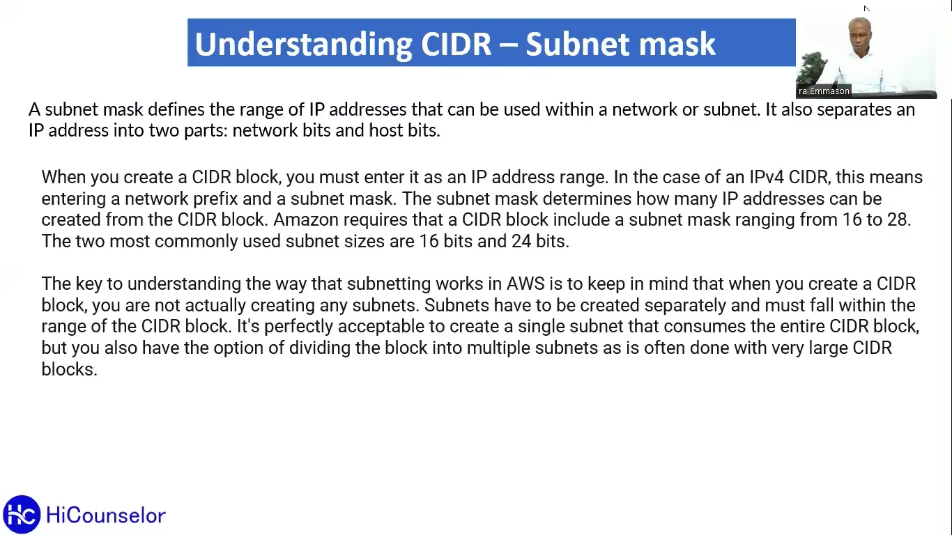19.3 Understanding CIDR - SUBNET MASK on Vimeo