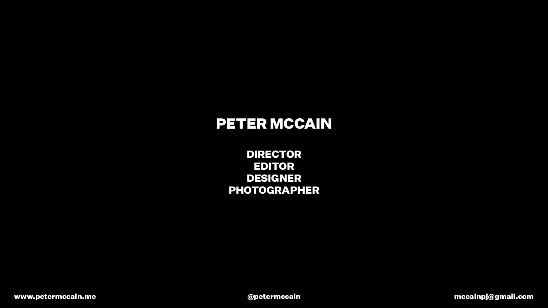Peter McCain — Directing and Creative Editing Reel 2023 on Vimeo
