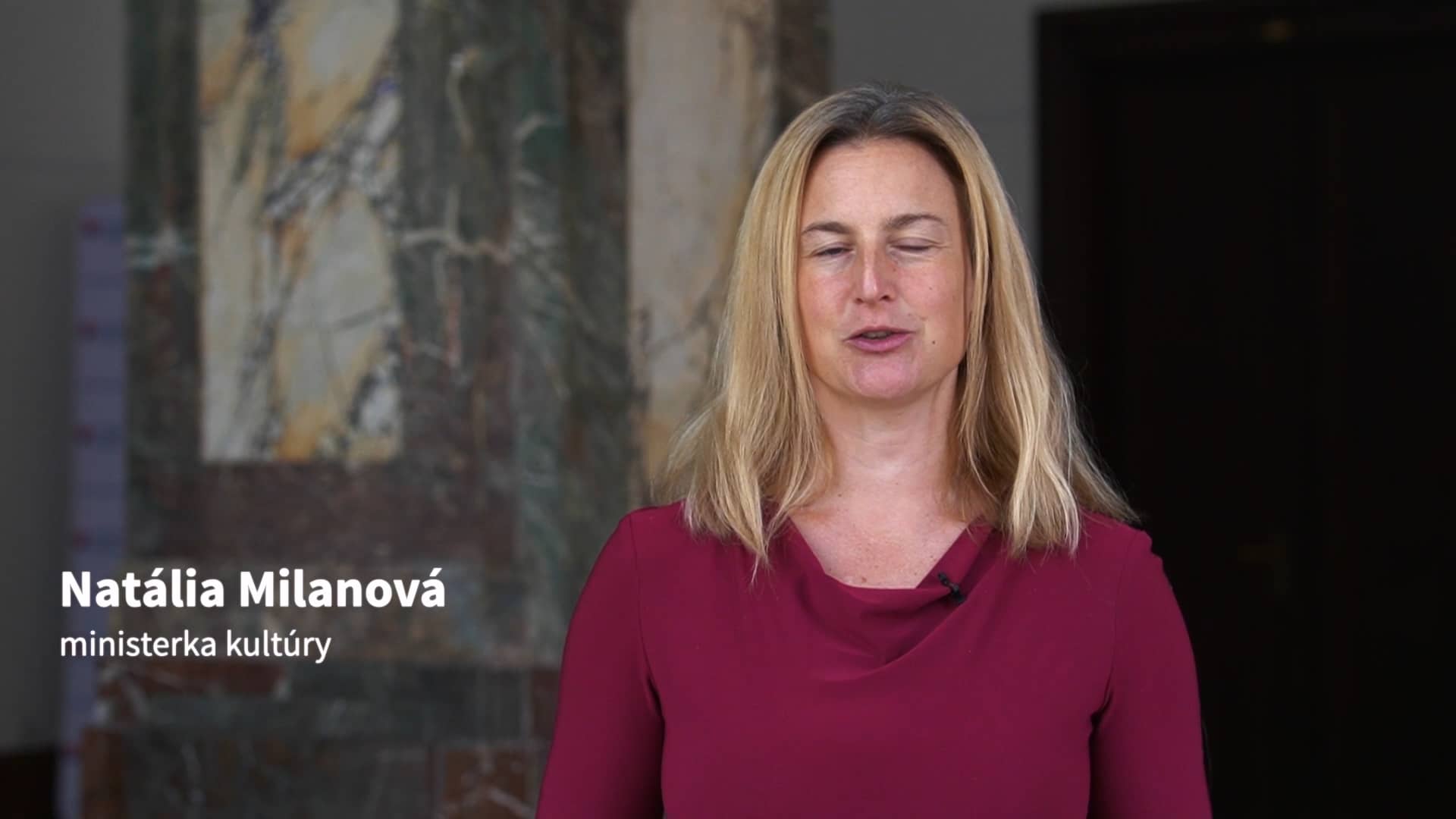 Natália Milanová, ministerka kultúry.mp4 on Vimeo