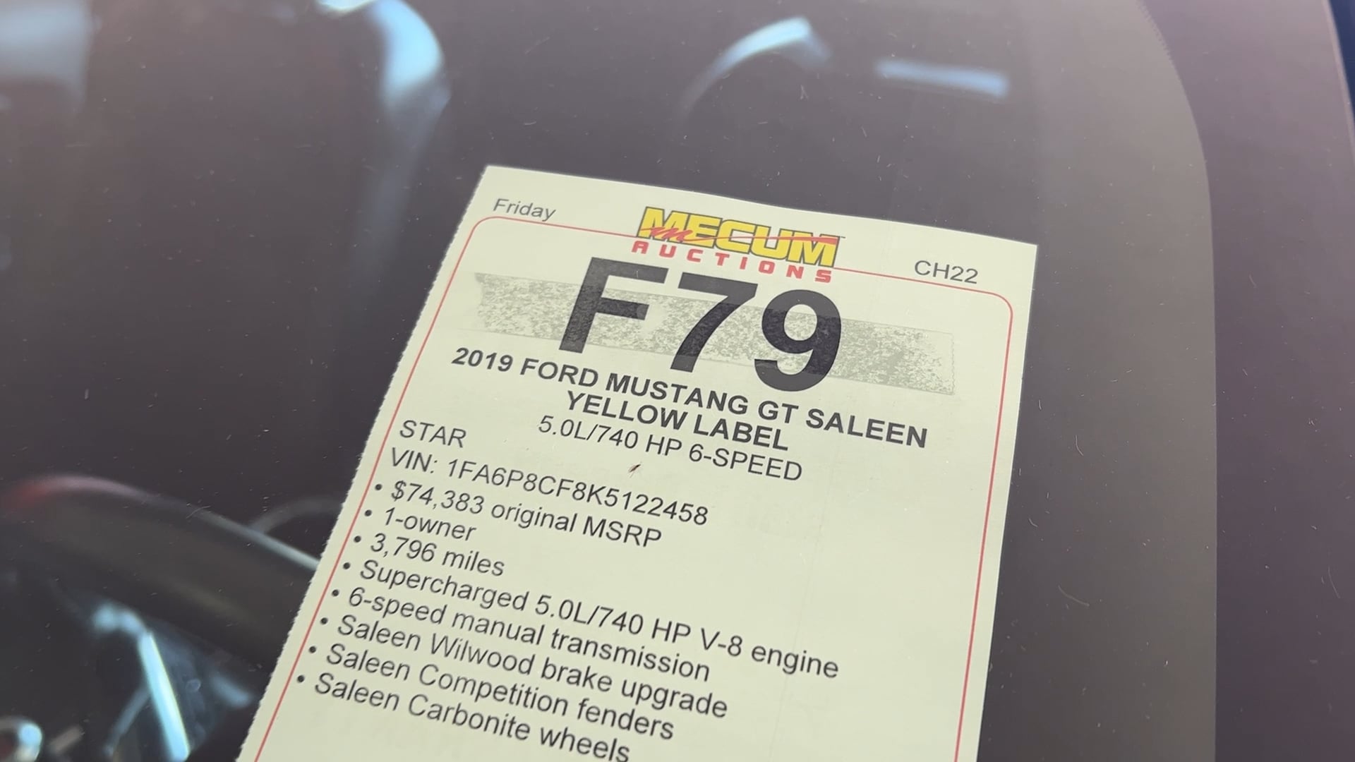 2019 Ford Mustang GT Saleen Yellow Label | F79 | Chicago 2022