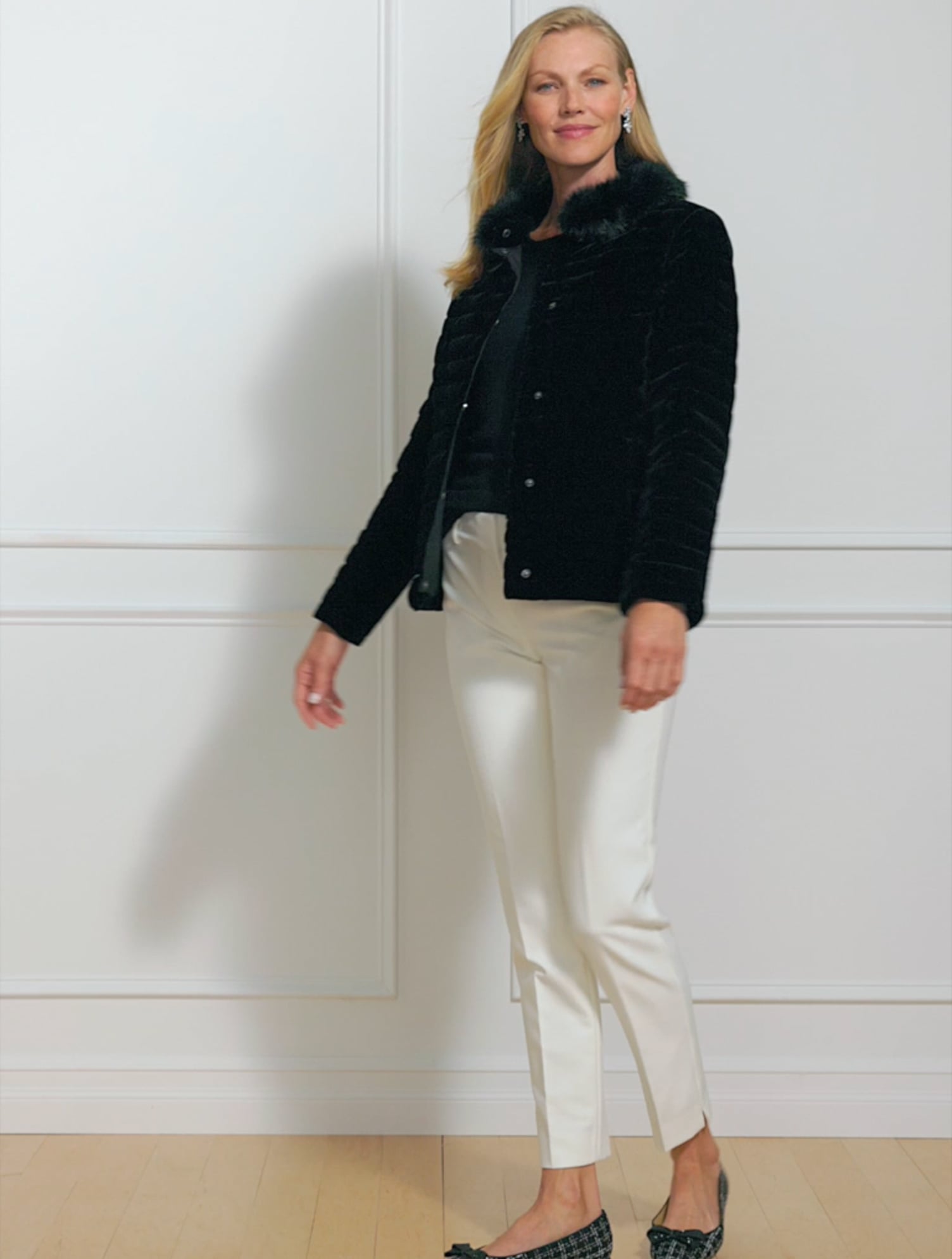 Quilted Velvet Jacket | Talbots