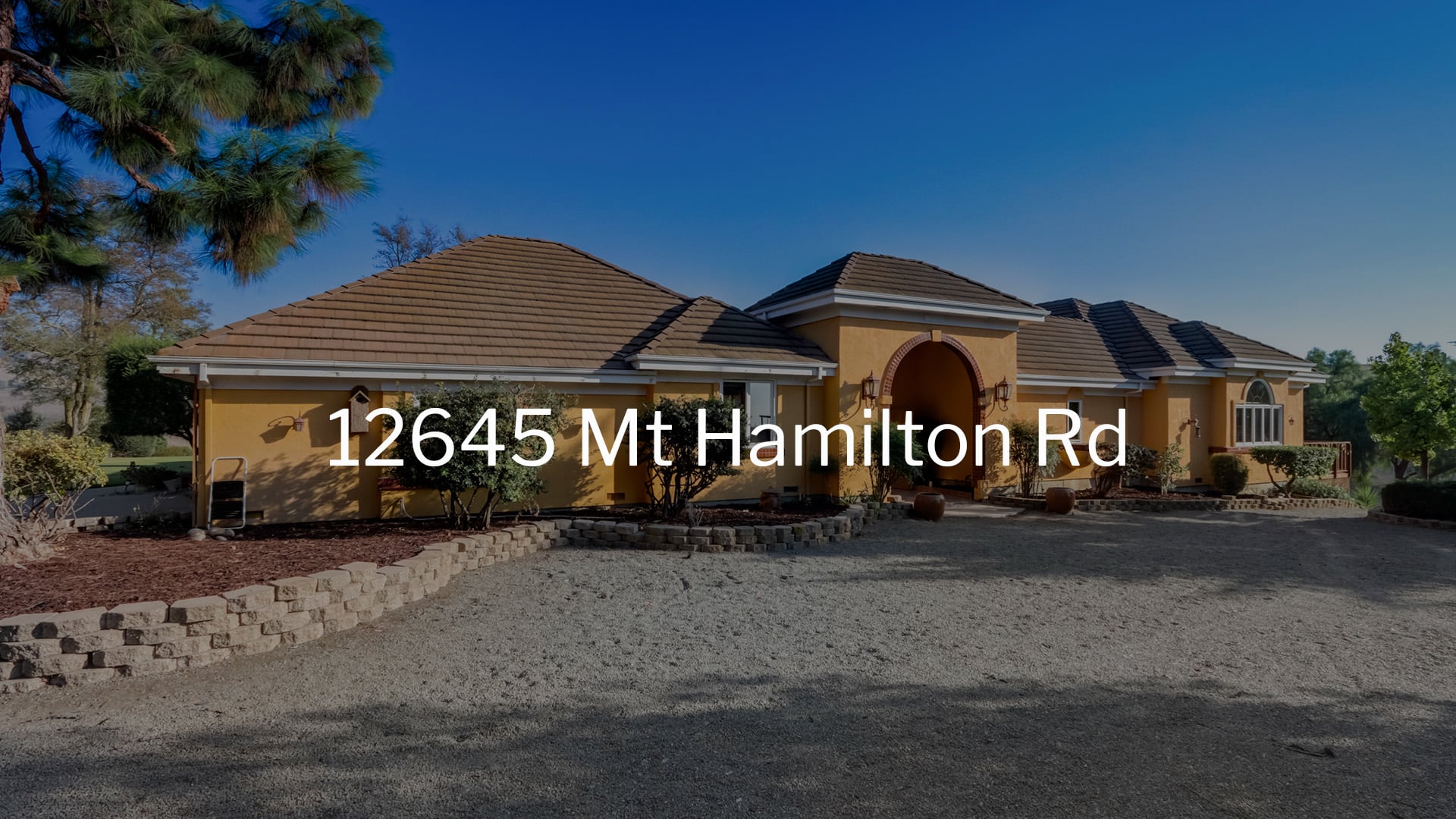 12645 Mt Hamilton Rd San Jose CA on Vimeo