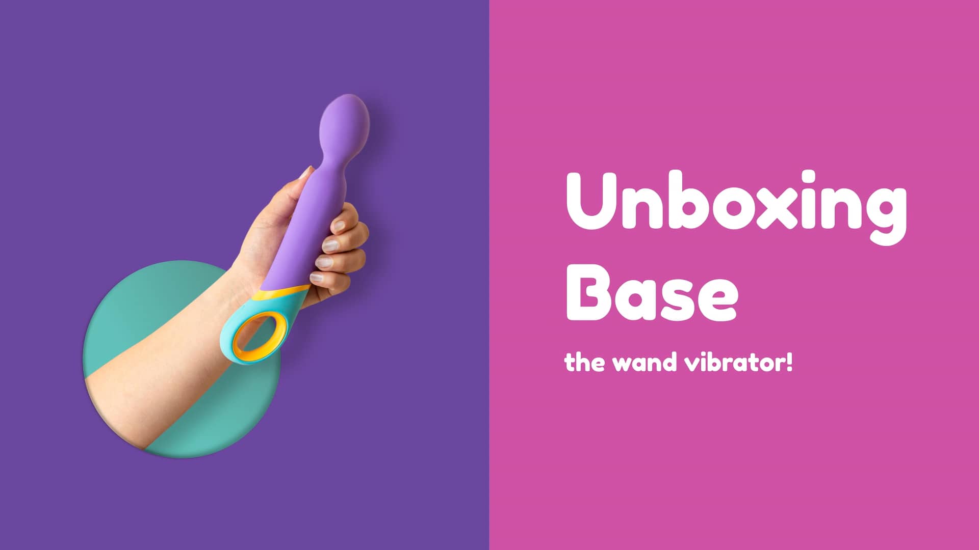 Base Beginner Wand Vibrator with Finger Loop at Betty's Toy Box on Vimeo