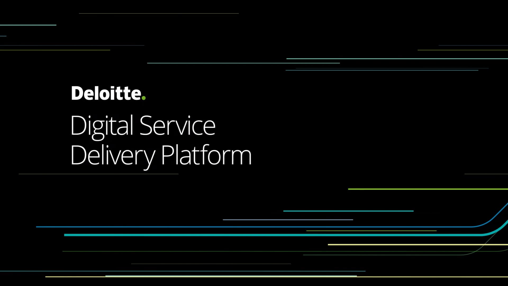 Deloitte's Digital Service Delivery Platform on Vimeo