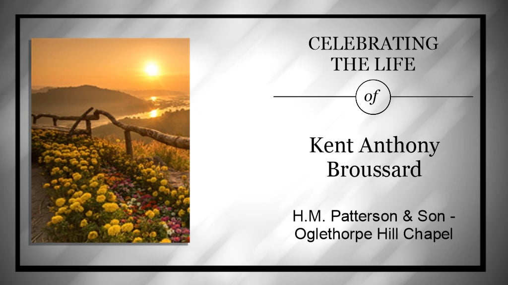 Kent Anthony Broussard Memorial Service | Videos & Movies on Vimeo