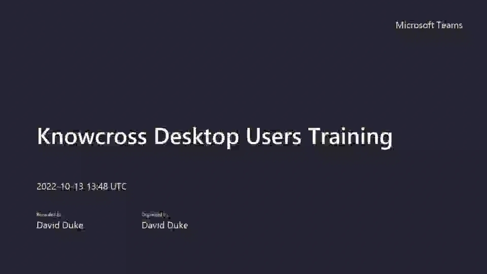 Knowcross Desktop Users - Demo 2.mp4 on Vimeo