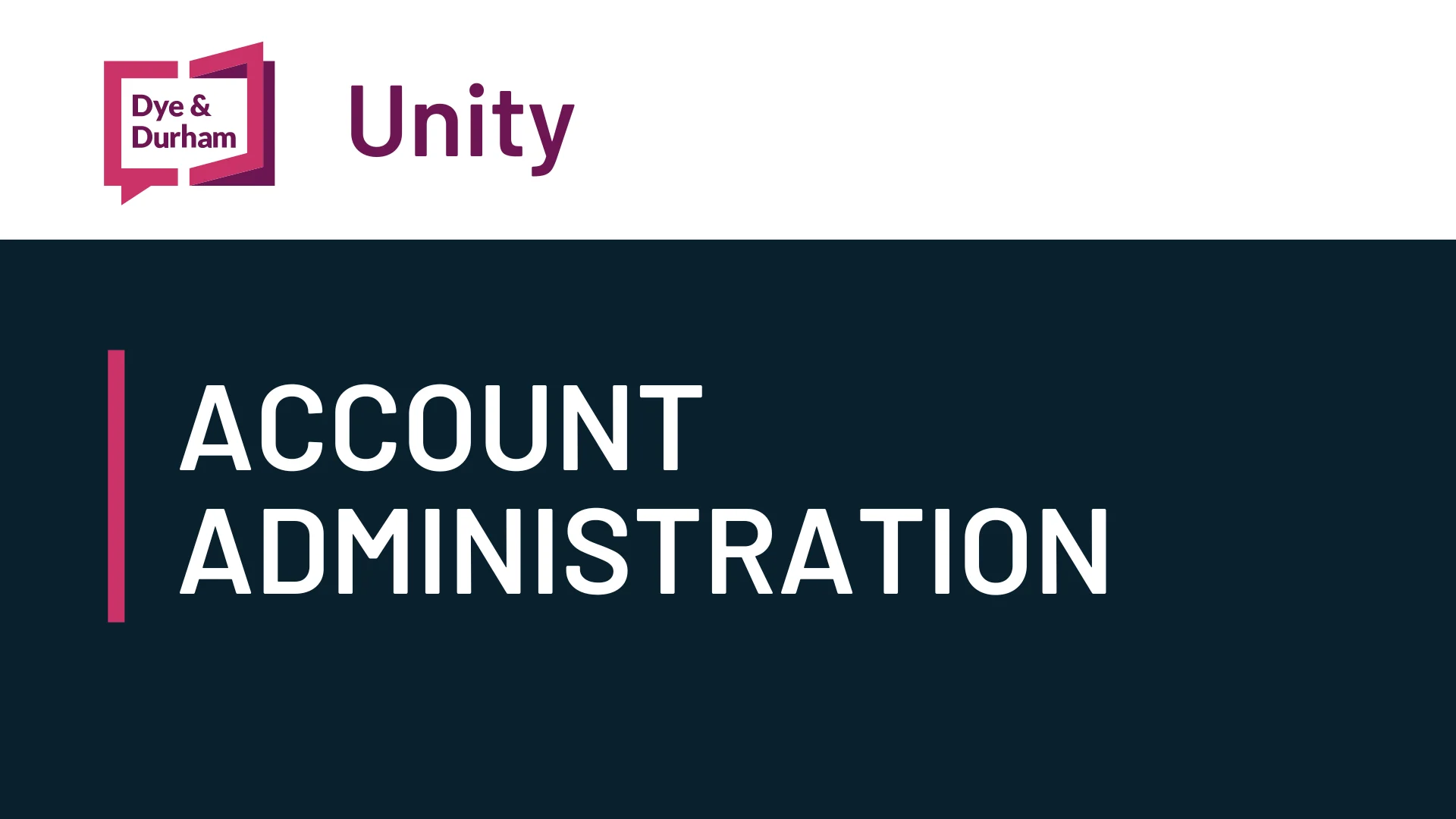 Unity Account Admin on Vimeo