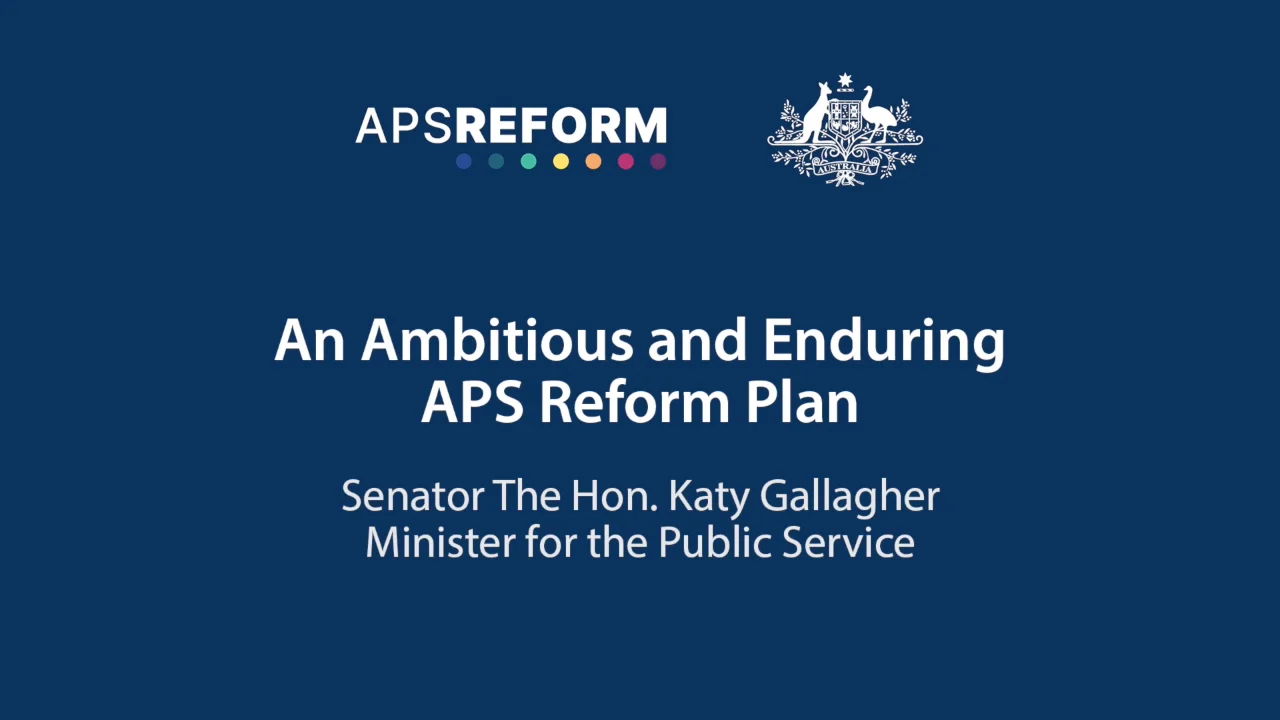 Min Gallagher APS Reform Plan | 2022 IPAA National Conference on Vimeo