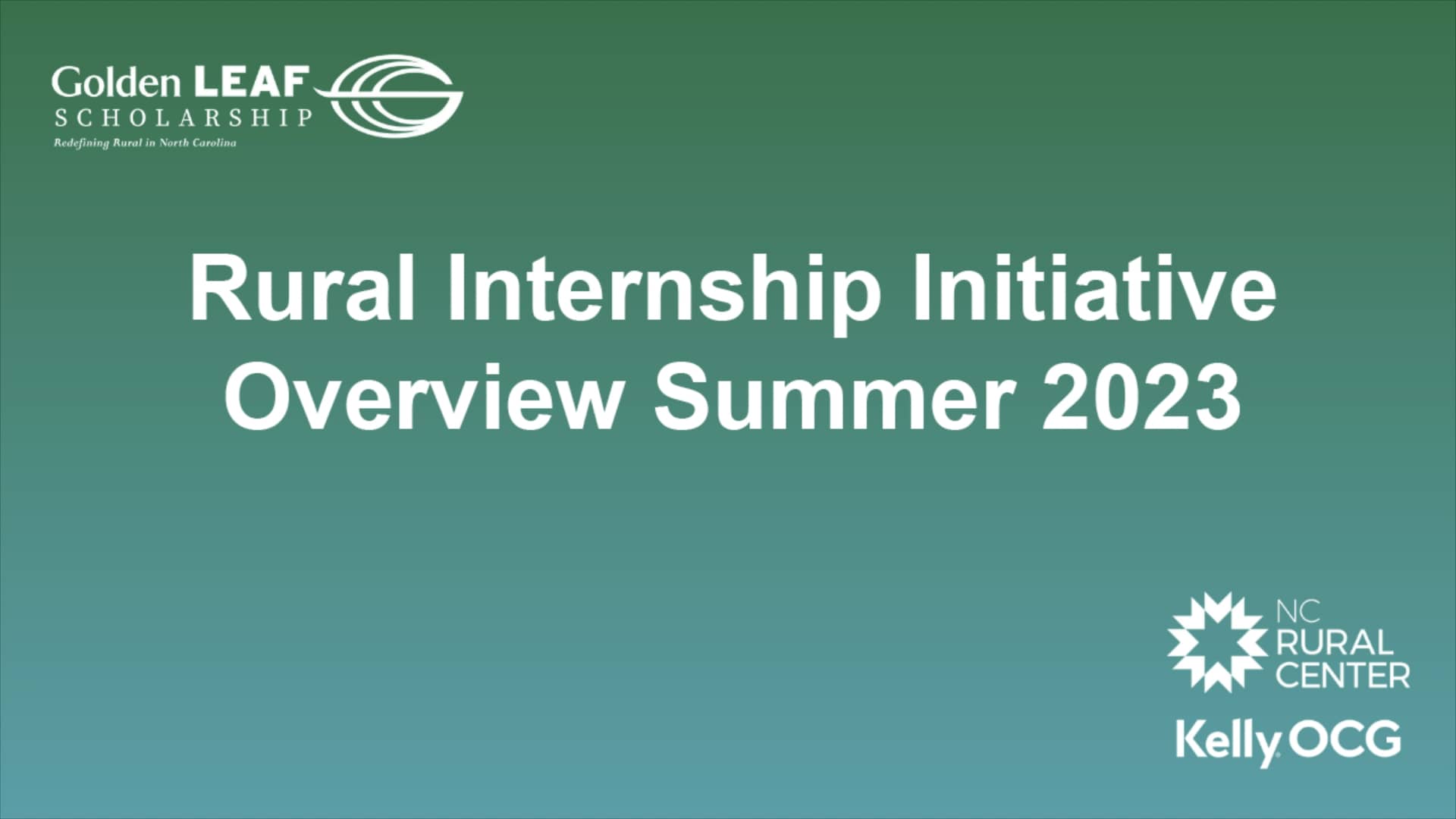 Golden LEAF Rural Internship Initiative Overview on Vimeo