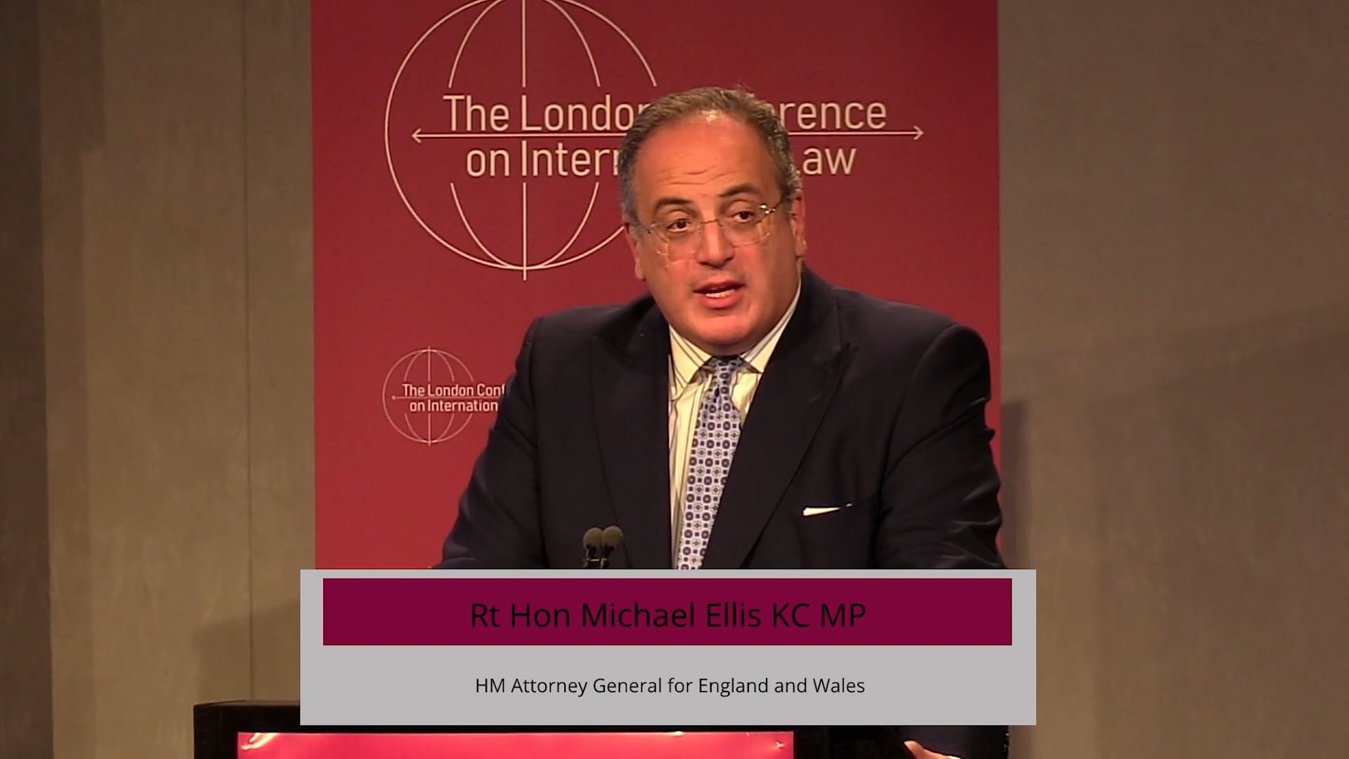 Rt Hon Michael Ellis KC MP, HM Attorney General for England and Wales ...
