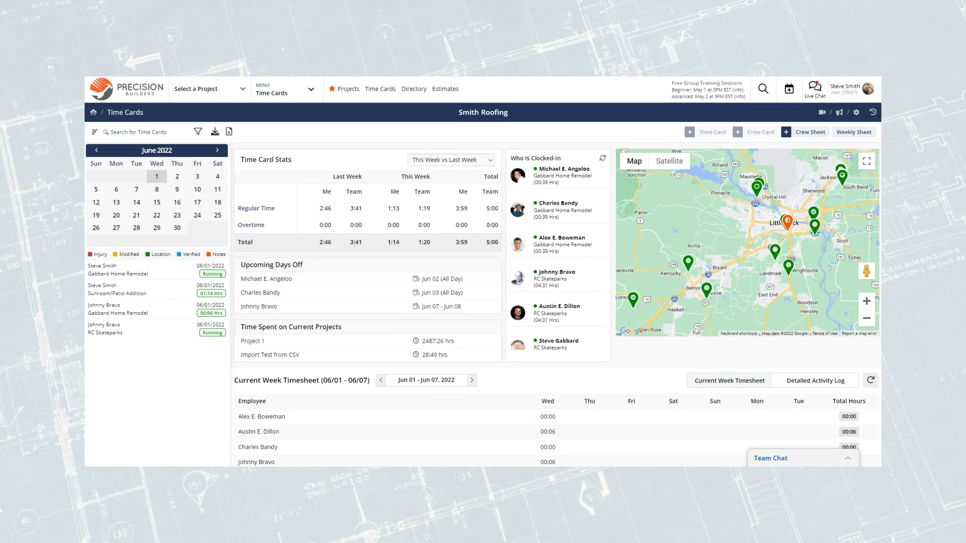Tracking Time Cards with Contractor Foreman on Vimeo