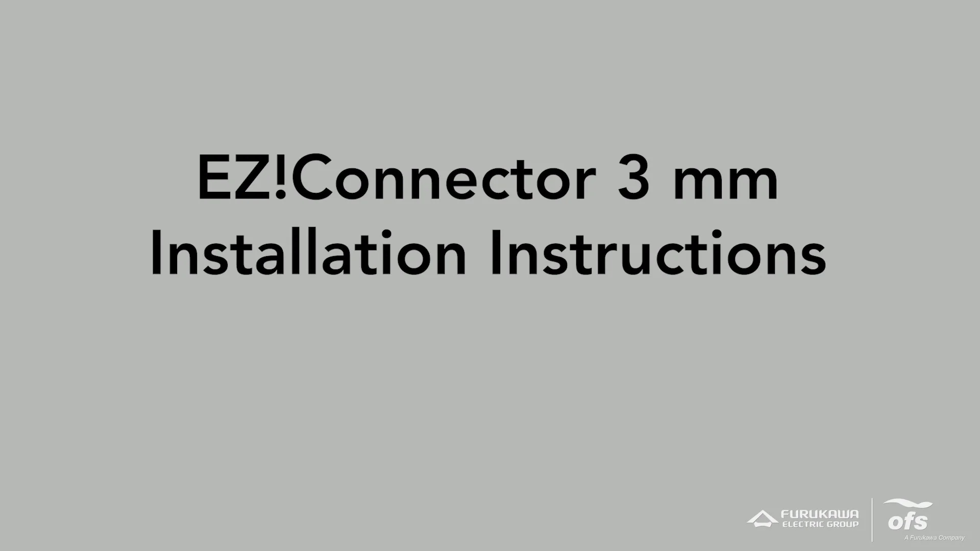 EZ!Connector 3 mm Installation Instructions on Vimeo