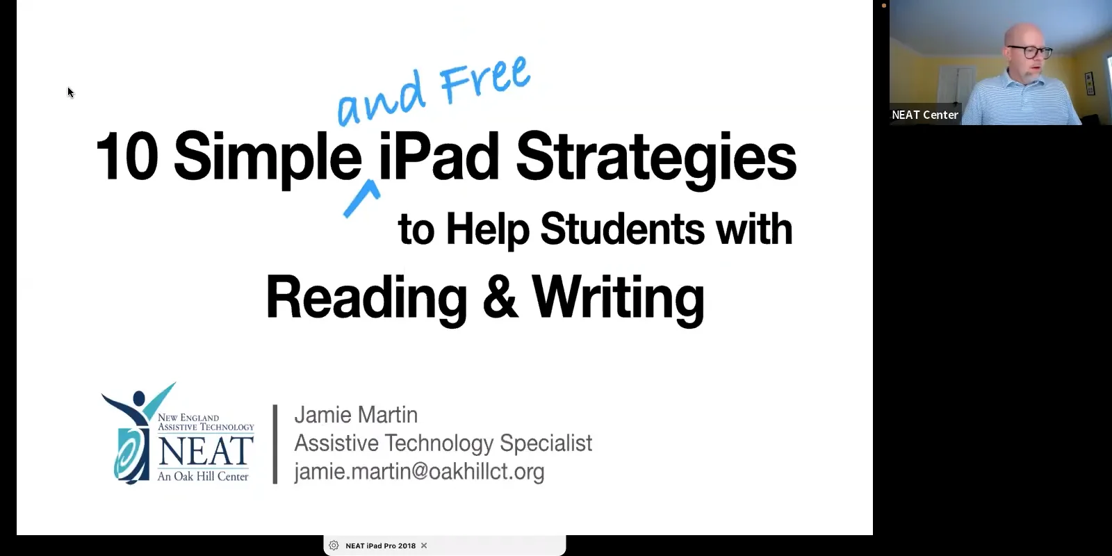 AT for LD: iPad (Webinars) - 10 Simple (& Free) iPad Strategies To Help ...