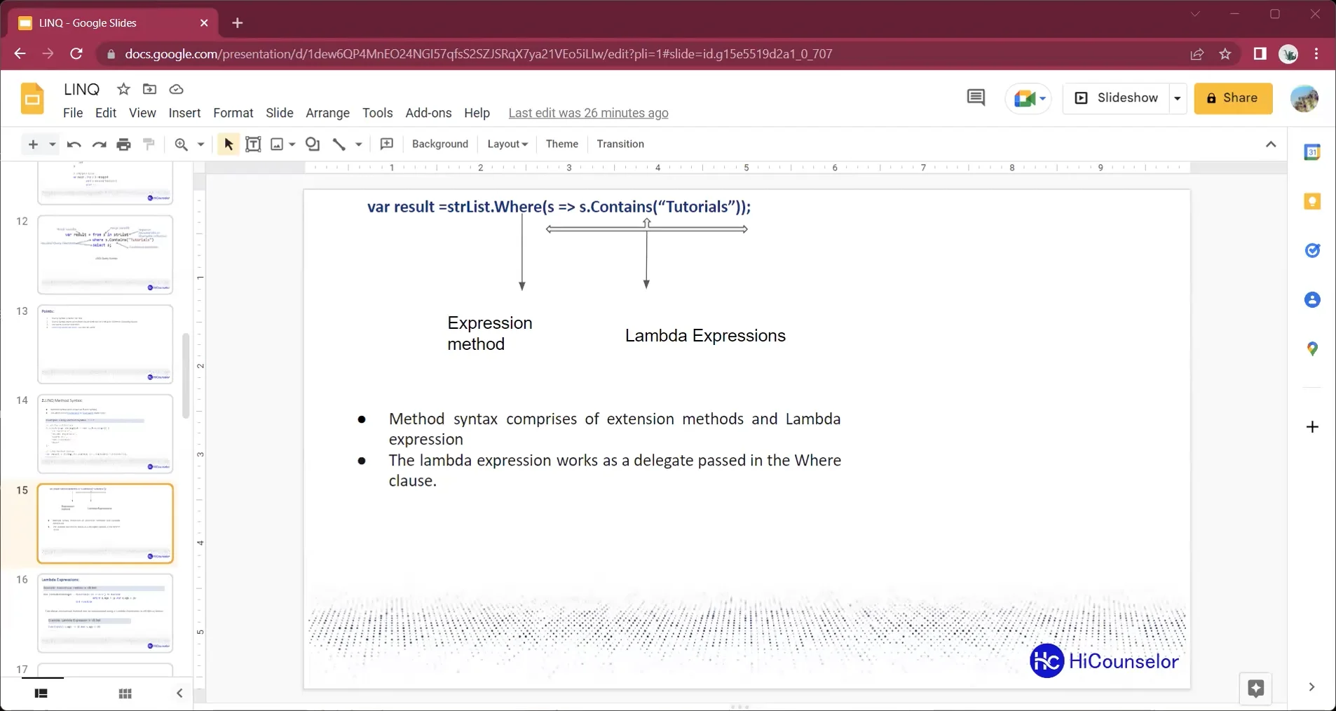 LINQ Syntax part-2.mp4 on Vimeo