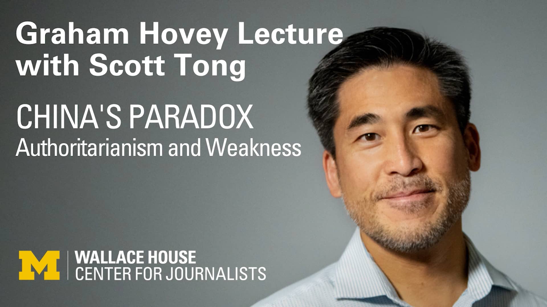 35th Graham Hovey Lecture with Scott Tong on Vimeo