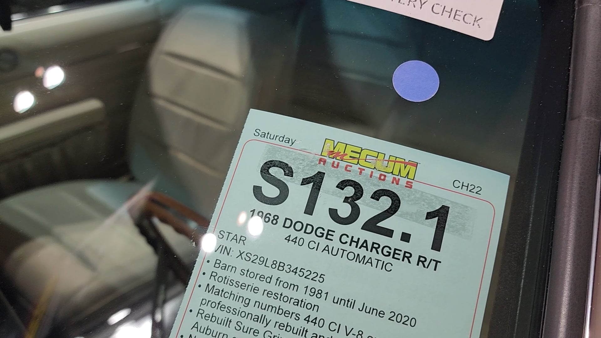 1968 Dodge Charger R/T | S132.1 | Chicago 2022